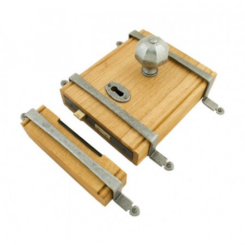 From the Anvil 33004 Oak Box Lock or Rim Lock with Pewter Fittings from ...