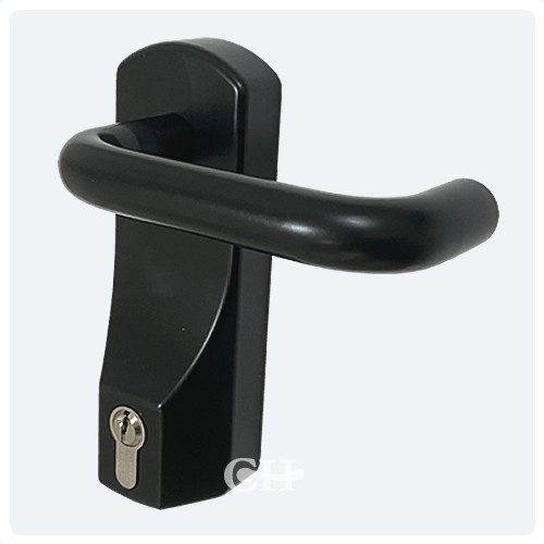 Lever Outside Access Device In Black from Cheshire Hardware | Door ...