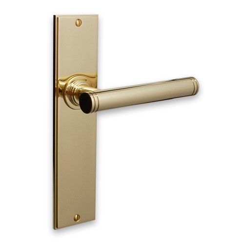 Brassart 1206BE210 Winchester Lever Handles On Long Backplate - Brass ...