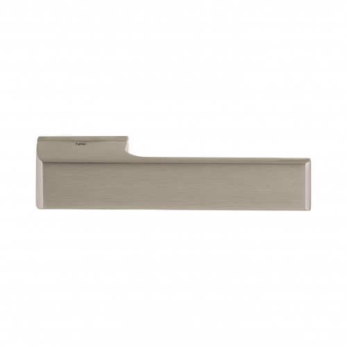 Contemporary Lever Handles On Rectangular Invisible Rose Pearl Nickel ...