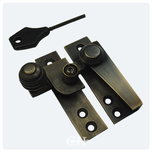 Croft 1035L Reeded Locking Sash Fastener in Brass Black or Bronze ...