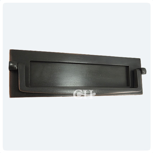 Croft 1643 Letter Plate with Knocker in Brass Bronze Chrome or Nickel ...