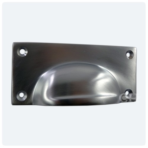 Croft 1823 Cast Drawer Cup Handles in Chrome or Nickel Finishes From ...