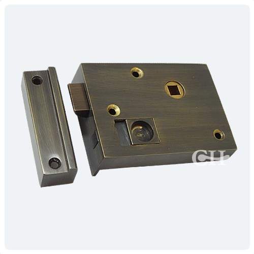 Croft 1871 Brass or Bronze Chrome or Nickel Privacy Rim Latch with Snib ...