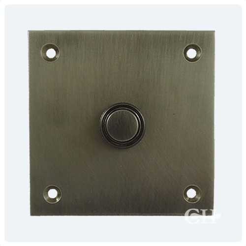 Croft 1911 Square Door Bell Push in Brass Bronze Chrome or Nickel from ...