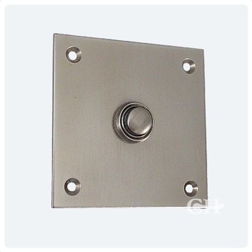 Croft 1911 Square Door Bell Push in Brass Bronze Chrome or Nickel from ...