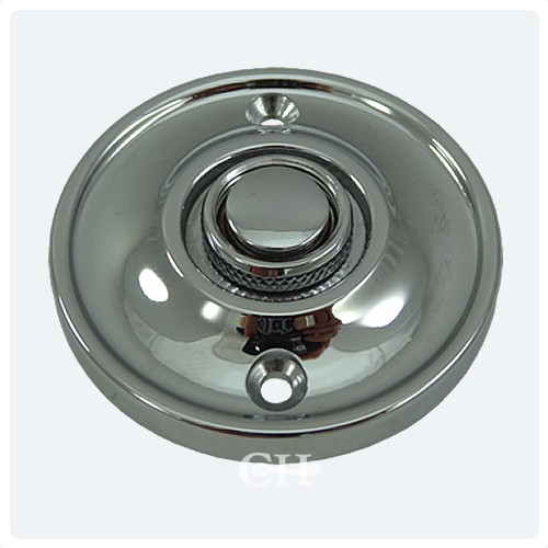 Croft 1913 Round Circular Door Bell Push in Brass Bronze Chrome Nickel ...