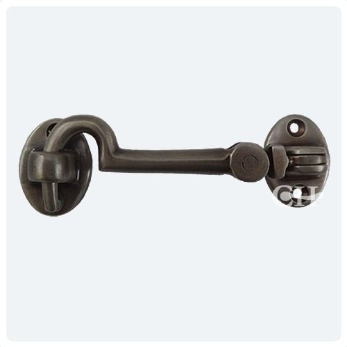 Croft 1951 Silent Pattern Cabin Hooks in Brass Bronze Chrome Nickel from Cheshire Hardware ...