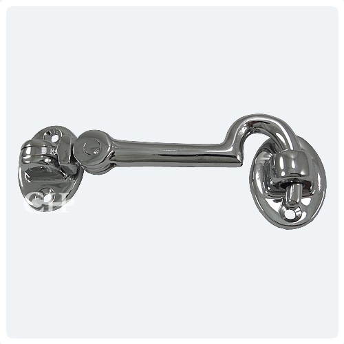 Croft 1951 Silent Pattern Cabin Hooks in Brass Bronze Chrome Nickel from Cheshire Hardware ...