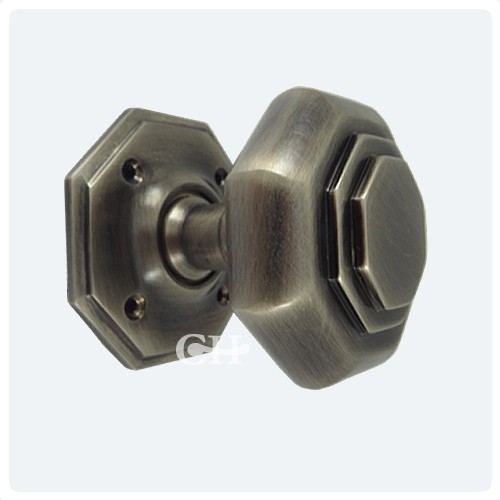 Croft 4180 Flat Octagonal Door Knobs in Chrome Nickel Brass or Bronze From Cheshire Hardware ...