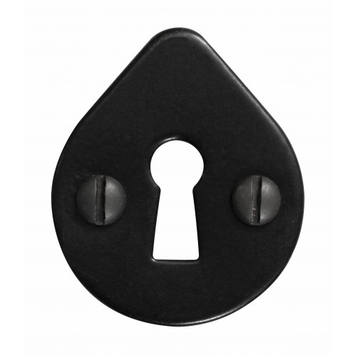 Stonebridge Oval Keyway Escutcheons in Black | Door handles & door ...