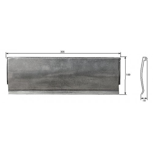 Finesse Design Pewter Internal Letter Plates from Cheshire Hardware ...