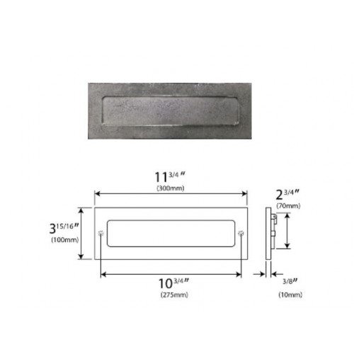 Finesse Design FDLETTER Pewter External Letter Plates from Cheshire ...