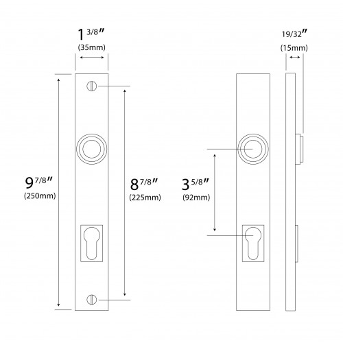 Finesse Design FDMP04 Pewter Derwent Multipoint Entry Door Handles ...