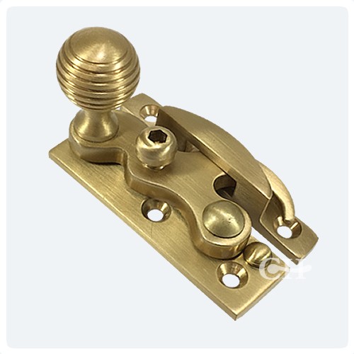 British Handmade Lockable Sash Reeded Fasteners in Brass Bronze Chrome ...