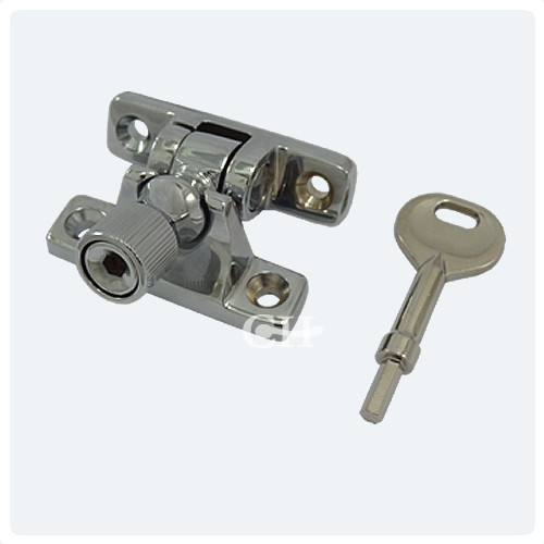 British Handmade Brighton Pattern Sash Fasteners in Nickel Chrome Brass ...