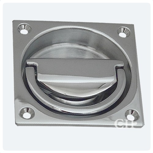 British Handmade Flush Ring Handles in Nickel Chrome Brass or Bronze ...