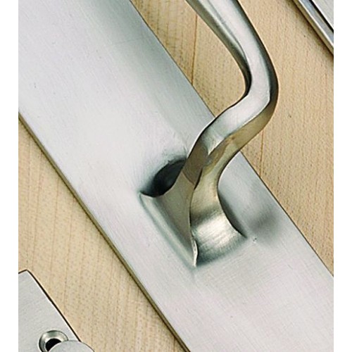 British Handmade Contemporary Bun Mortice Door Knobs in Nickel Chrome ...