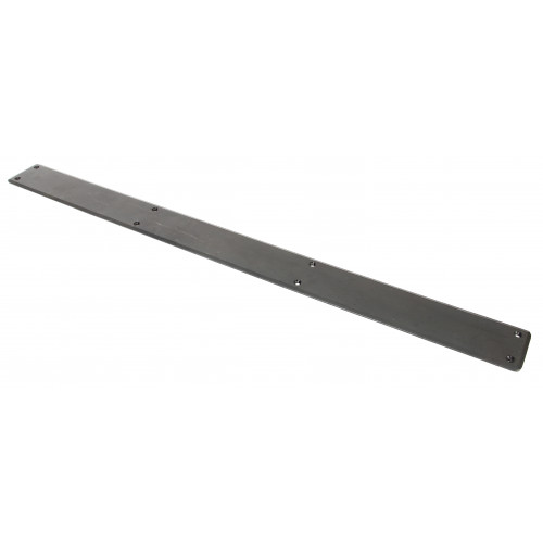 From The Anvil Long Beeswax Black Push Plates | Door handles & door ...
