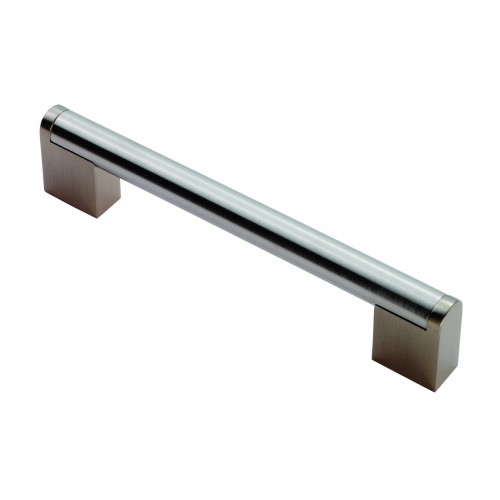Satin Nickel and Stainless Steel Contemporary Cabinet Handle | Door ...