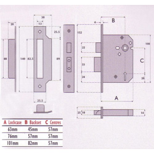 Guardian Locks Imperial Locks G5000 5 Lever Security Sash Locks In ...