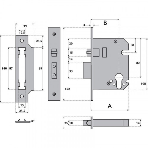 Guardian Locks Imperial Locks G7072 Euro Roller Deadlocks In Brass ...