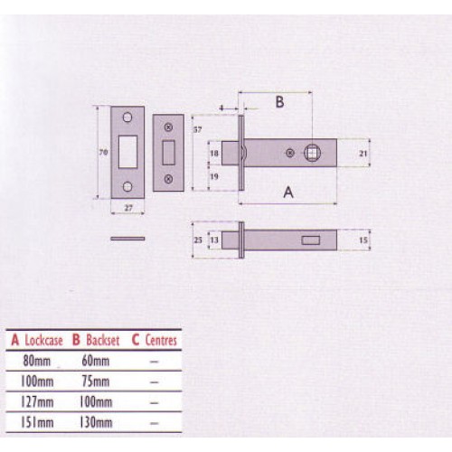 Guardian Locks Imperial Locks G8060 Tubular Mortice Deadbolt In Brass ...