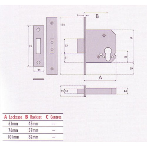 Guardian Locks Imperial Locks G72004 Euro profile Deadlocks In Brass ...