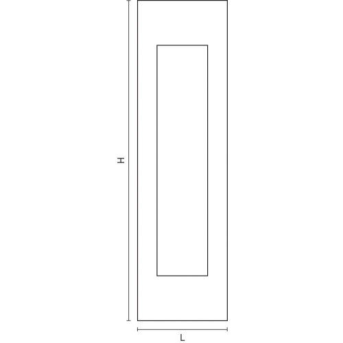 Croft 1642 Upright Letter Box Letter Plate in Brass Bronze Chrome ...