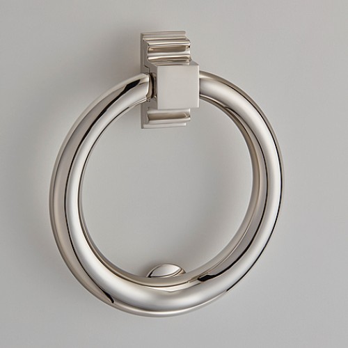 Croft 1893 1894 Large Ring Door Knocker in Chrome Nickel Croft 1893 1894 Large Ring Door Knocker in Chrome Nickel