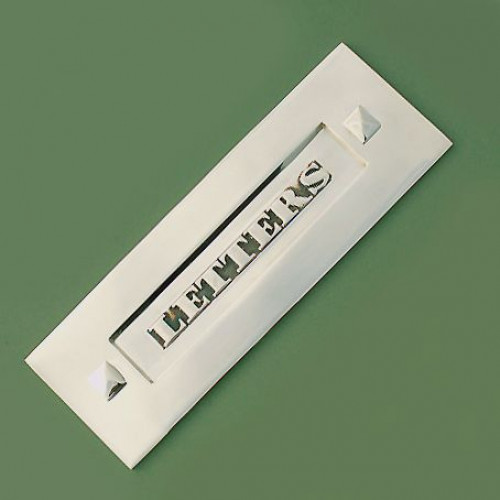 Polished Nickel Letterplates With Or Without Knocker Aged Letters on ...