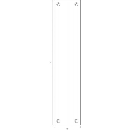 Rocky Mountain Rectangular Push Plates in Bronze. Various finishes and ...