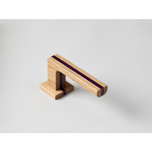 Slim Lines Oak Lever Handles on Rose | Door handles & door accessories ...