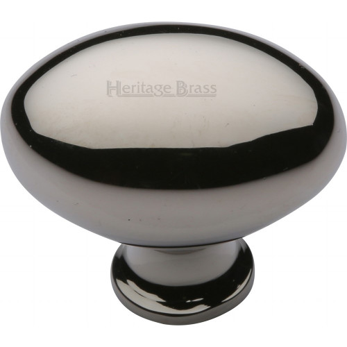 Victorian Oval Cupboard Knobs In Polished Nickel | Door handles & door ...