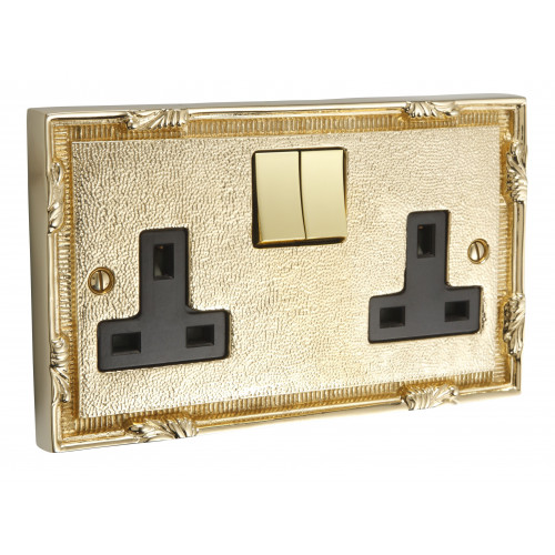 gold chrome plug sockets