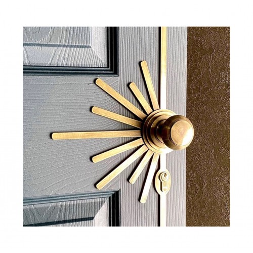 Philip Watts Sunburst Door Knobs Brass Or Bronze | Door handles & door accessories | Cheshire ...