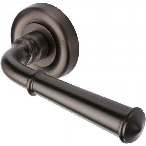 Regency Lever Handles on Rose in Dark Matt Bronze from Cheshire ...