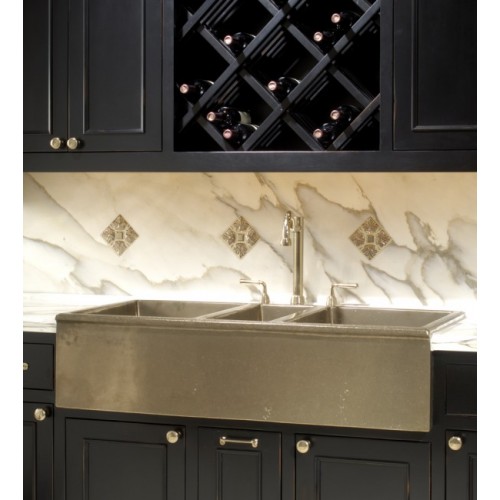 Rocky Mountain KS4422 Farmhouse Rustic Designer Bronze Sinks with Front ...
