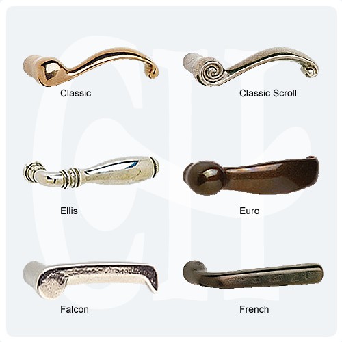 Rocky Mountain Curved Door Handles in Bronze. Various finishes and ...