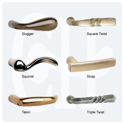 Rocky Mountain Curved Door Handles in Bronze. Various finishes and ...