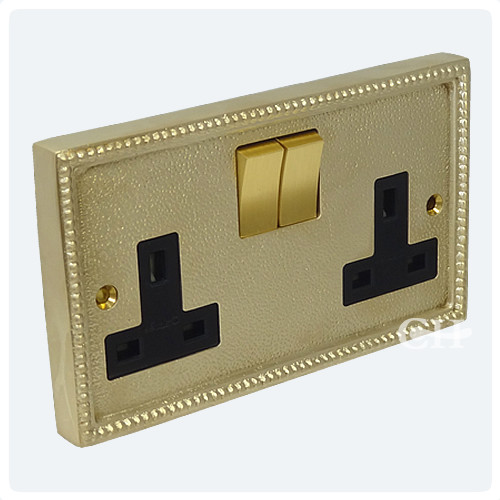gold chrome plug sockets