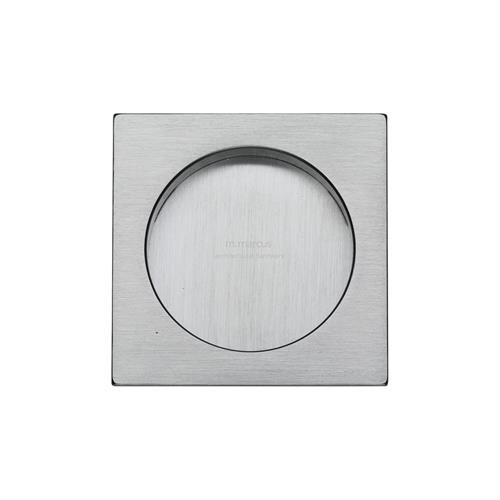 Satin Chrome Pocket or Sliding Door Square Flush Pulls | Door handles & door accessories ...