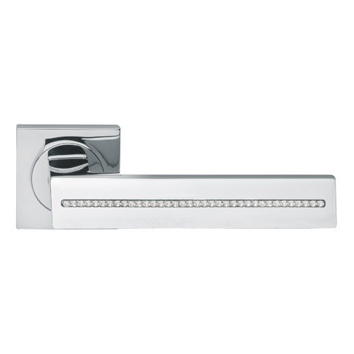Manital SH5 Shiny Square Lever Handles with Swarovski Crystals in ...