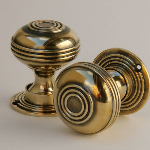 Large Bloxwich Period Door Knobs in Aged Brass from Cheshire Hardware | Door handles & door ...