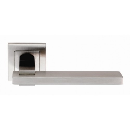 SSL1402SSS Square Lever Door Handles on Stainless Steel Square Rose ...