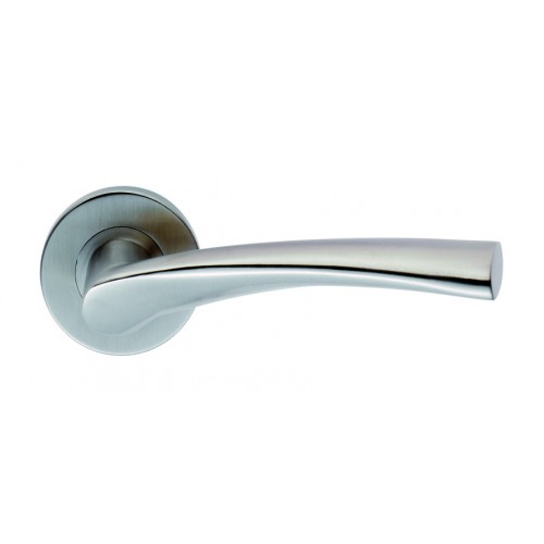 Swansea Designer Lever Handles On Rose CSL1121 In Stainless Steel SSS ...