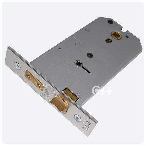 Union 2026 Horizontal Bathroom Lock Satin Chrome | Door handles & door ...