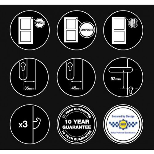Yale Doormaster Professional UPVC Multipoint Espagnolette Locks | Door ...