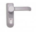 Briton 1413E Lever Outside Access Device OAD in Silver and Stainless ...