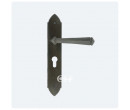From The Anvil 33269 Gothic Lever Handles on Euro Lock Backplate from ...